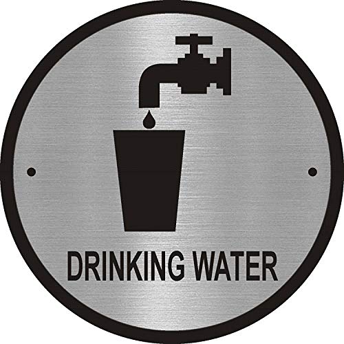 Buy SIGNOOGLE Drinking Water Acrylic Plate Display Office Sign Board ...
