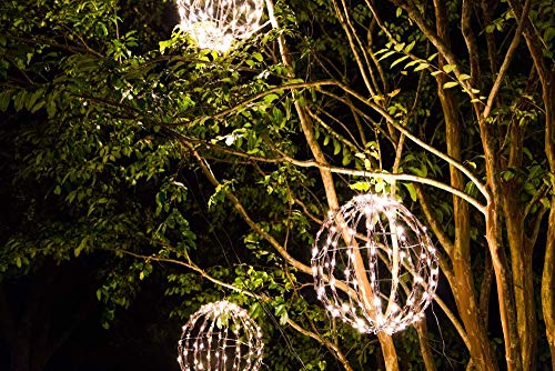 Elf Logic - 16" Outdoor LED Elf Logic Light Ball Hanging Tree Globe ...