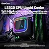 DeepCool Liquid Cooler LS320 120mm 4th Gen Dual-Chamber Pump 3100RPM 220w TDP AIO Cooler Anti ...