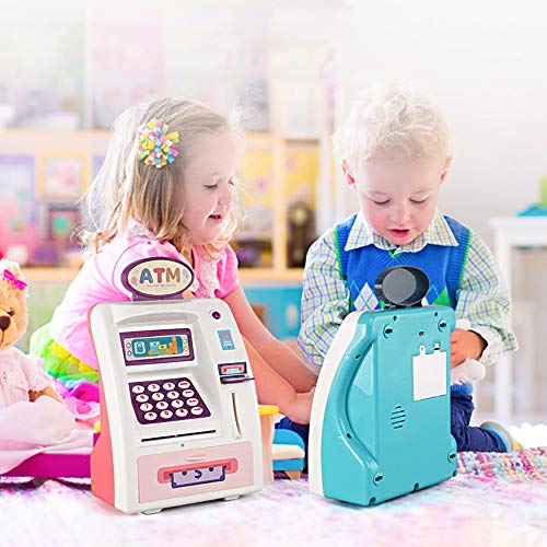 Kids ATM Machine, Electronic Money Coin ATM Savings Bank With ...