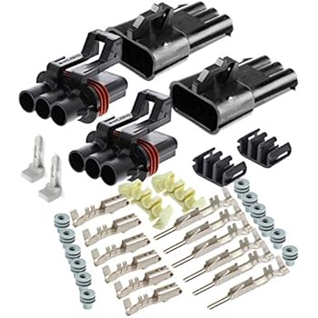 Amazon.com: Delphi Metri-Pack 280 Series 2-Way Connector w/10-12 AWG ...