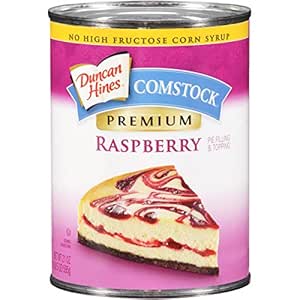 Amazon.com : Comstock Premium Fruit Pie Filling & Topping, Raspberry ...