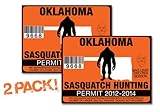Bigfoot Gifts & Toys Alabama-SASQUATCH HUNTING PERMIT LICENSE TAG DECAL ...