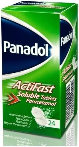 Panadol Paracetamol Pain Relief Tablets 500mg ActiFast Soluble 24s ...