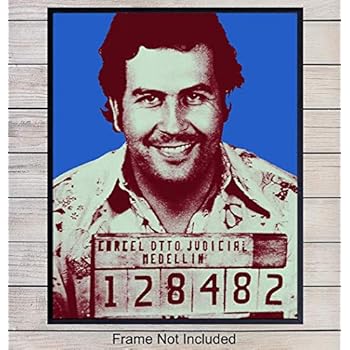Amazon.com: Culturenik Pablo Escobar Narco Narcos Drug Kingpin Mug Shot ...