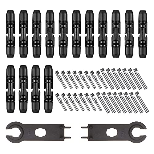 CGCWW Solar Connectors Assembly Tools, 15Pairs Solar Panel PV Cable ...