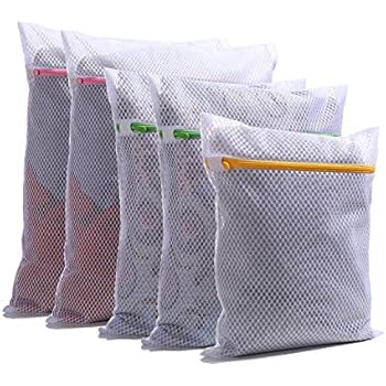 Amazon.com : 5Pcs Heavy Duty Sturdy mesh Laundry Bags for Delicates ...