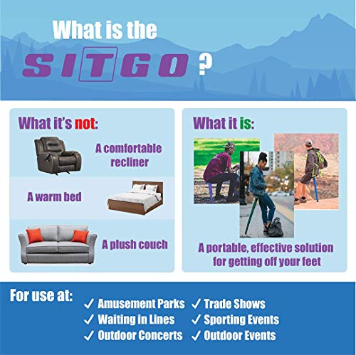 SITGO Portable Seat | Lightweight, Adjustable and Folding Lean-to Stool ...