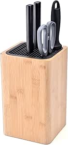 Amazon.com: Deluxe Universal Knife Block with Slots for Scissors and ...