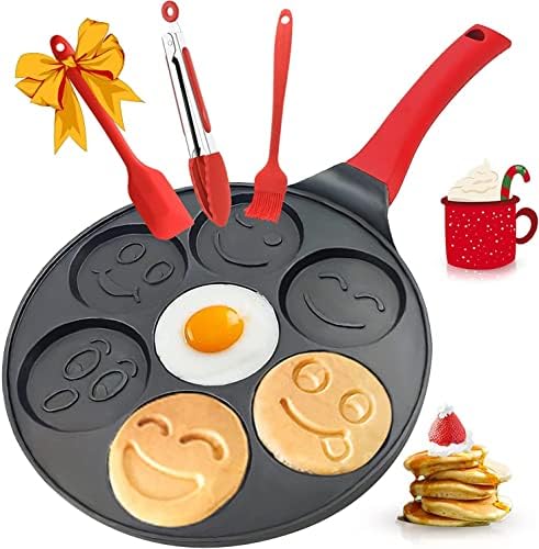 TOMVAES Pancake Maker Pancake Pan for Kids Pancake Griddle Pancake Pan ...
