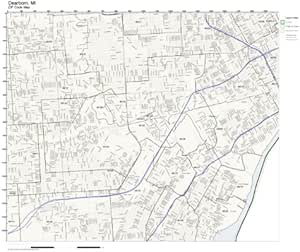 ZIP Code Wall Map of Dearborn, MI ZIP Code Map Laminated : Amazon.ca ...