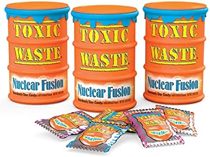 Toxic Waste - Nuclear Fusion - Dual Flavored, Hazardously Sour Candies ...