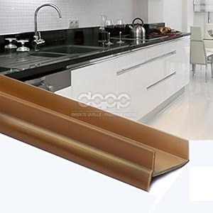 1.5m PVC plinth SEALING strip 18mm brown kitchen kickboard MDF - many ...