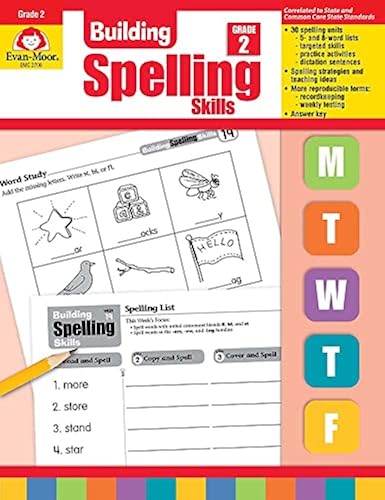 Evan-Moor Building Spelling Skills, Grade 2 - Homeschooling & Classroom ...