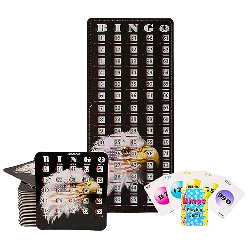 MR CHIPS Jam-Proof Bingo Cards with Sliding Windows, 25 Reusable Bingo ...