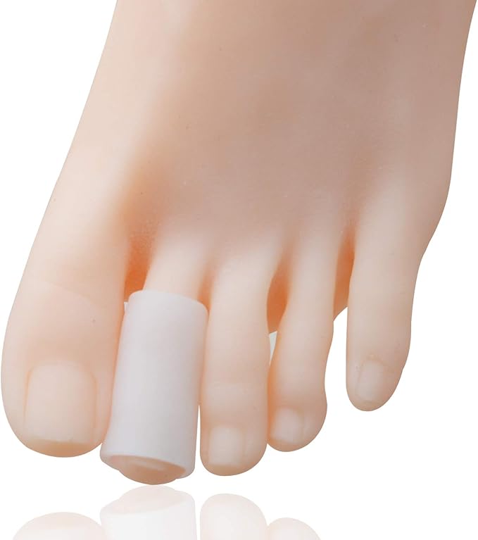 Amazon.com: 12 Pieces Gel Toe Sleeves Corn Cushion Silicone Toe Tubes ...