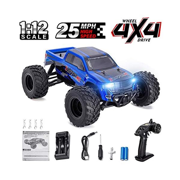 Distianert 1:12 Scale 4WD RTR Rock Crawler Electric RC Car with 2.4GHz ...