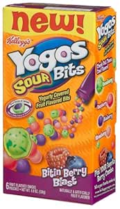 Amazon.com: Yogos Sour Bits, Bitin' Berry Blast, 6-Count Pouches (Pack ...