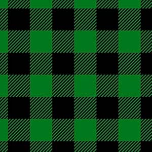 Amazon.com: Black & Hunter Green Buffalo Plaid Flannel Fabric by The Yard