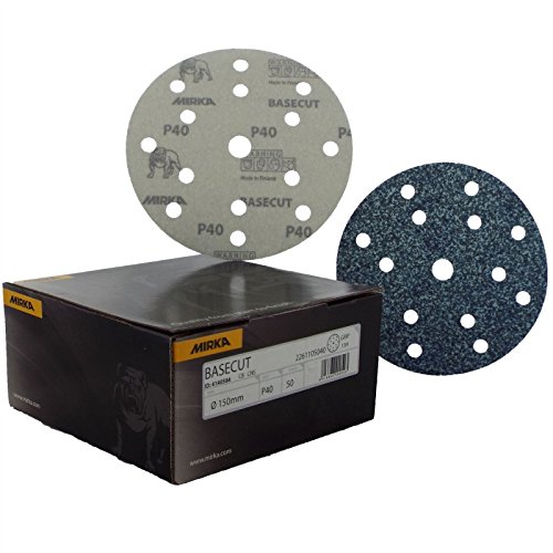 Mirka Diameter 150mm P40 Grip (hook & loop) Sanding Discs - Pack of 50 ...