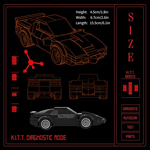 Knight Rider K.I.T.T. Building Kit, Knight Rider Car Building Blocks ...
