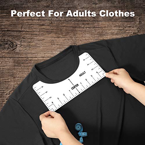 Tshirt Ruler Guide, T-Shirt Ruler Guide Tool Set for to Vinyl Alignment ...