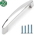 Koofizo® Tapered Cabinet Arch Pull - Chrome Furniture Handle, 3.8 Inch ...