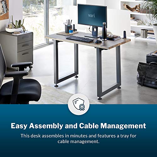 Vari Table (48x24) - Computer Desk with Durable Finish & Built-in Cable ...