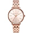 Amazon.com: Michael Kors Pyper Three-Hand Rose Gold-Tone Stainless ...