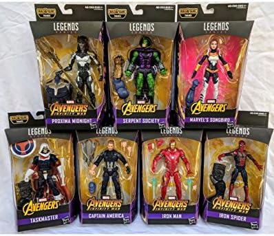 Avengers: Endgame Marvel Legends Wave Set Of Figures (Thanos BAF ...