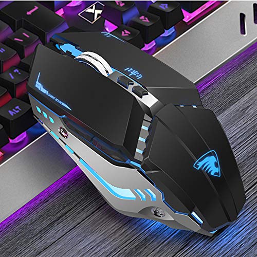 TENMOS T12 Wireless Gaming Mouse Rechargeable, 2.4G Silent Optical ...
