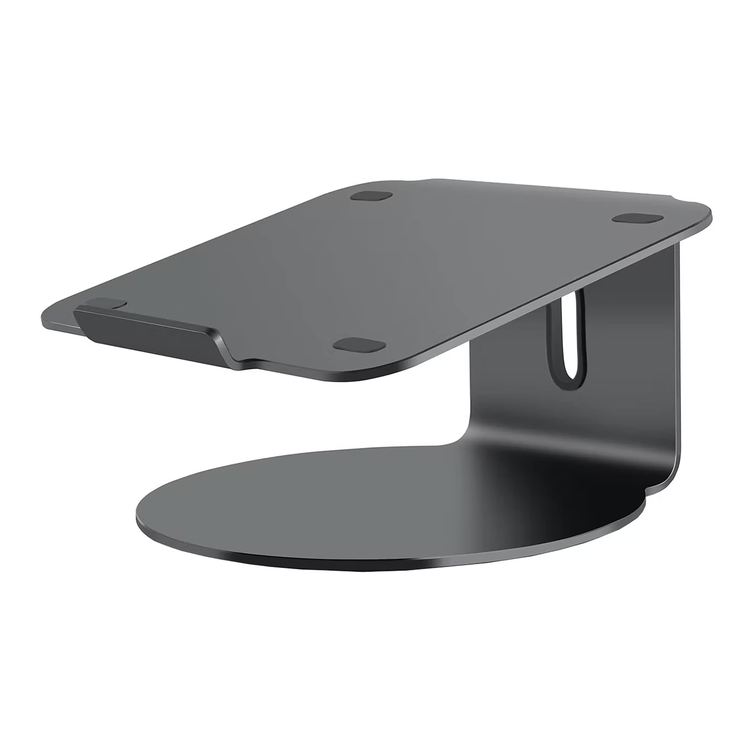 POUT E4 - Laptop Stand with 360 Rotating Base & Built-in Cable Ring ...