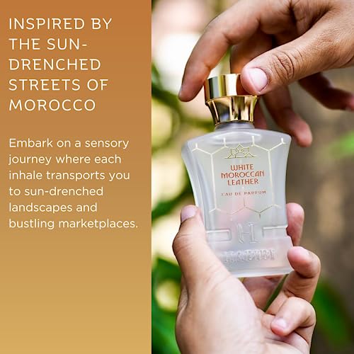 H HABIBI White Moroccan Leather Arabian Cologne for Men - Smooth, Warm ...