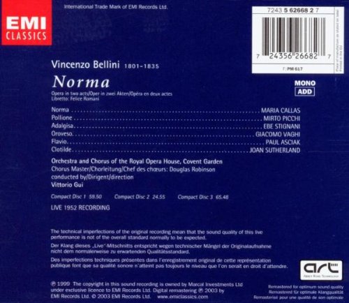 Maria Callas Album: «Bellini: Norma (complete opera live 1952) with ...