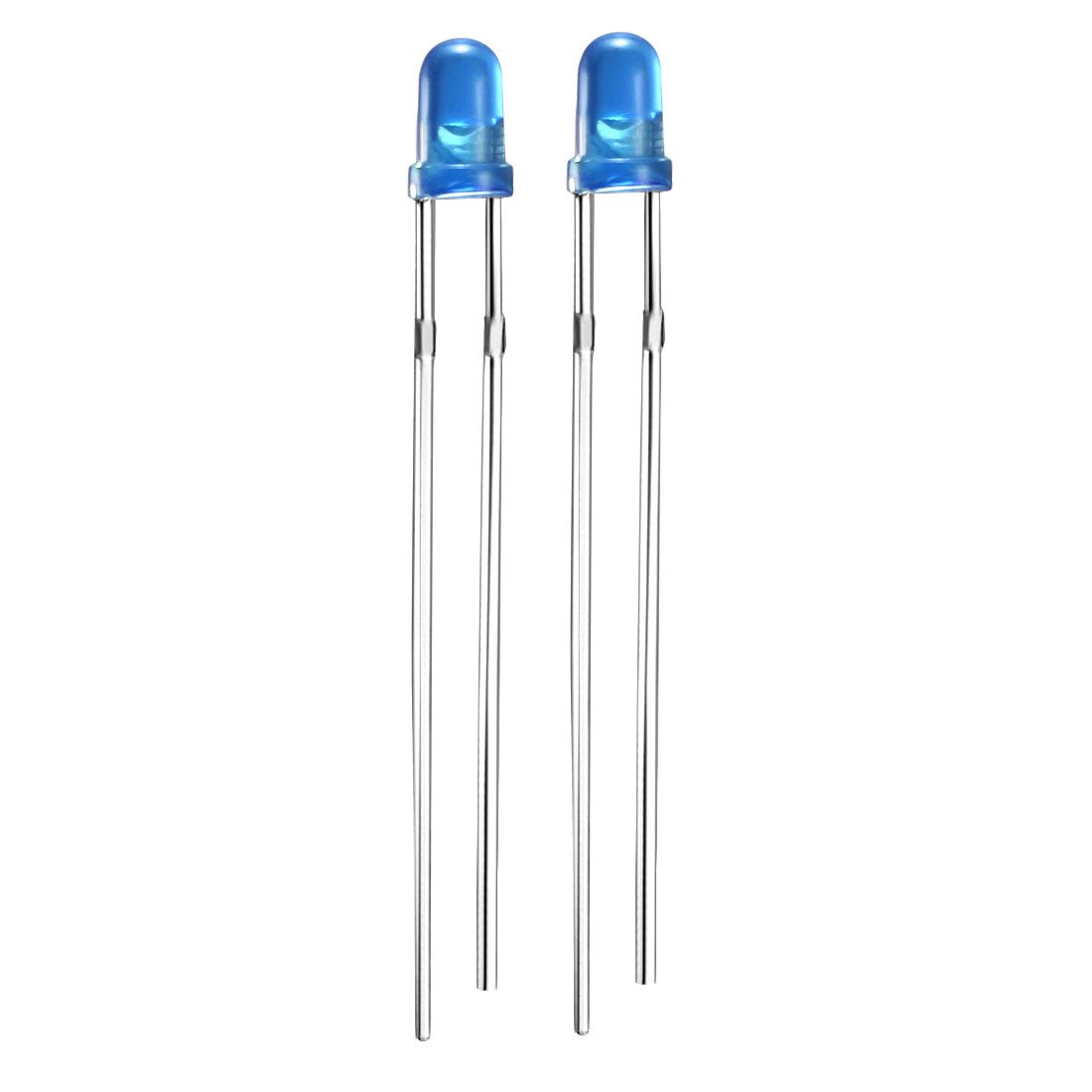 uxcell Pack of 1000 3mm Blue LED Diode Lights Colored Lens Diffused ...