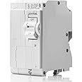 Leviton 20A 2-Pole Plug-On Standard Branch Circuit Breaker, Thermal ...