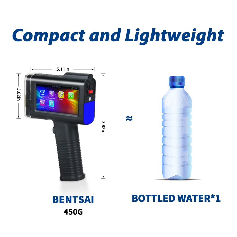 Mua BENTSAI BT-HH6105B2 Handheld Inkjet Printer with 1/2 Inch Print Height Portable Handheld ...