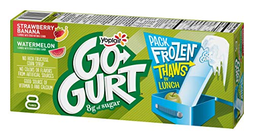 Buy Yoplait, Go-Gurt Strawberry Portable Low Yogurt Variety Pack Tubes, Banana/Watermelon, 16 oz ...