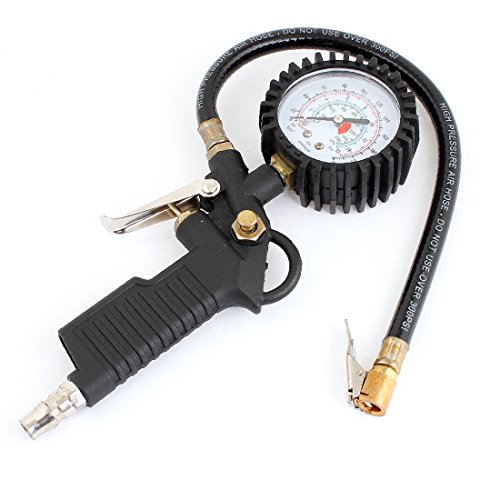 Truck Auto Handheld Tyre Tire Inflator Gun Black + Air Pressure Gauge ...
