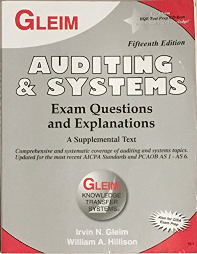 Auditing & Systems Exam Questions and Explanations: Gleim, Irvin ...