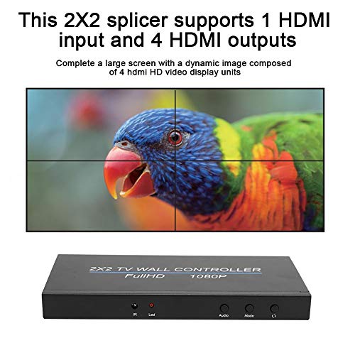 Bewinner1 LED Video Wall Controller, 2X2 HDMI Video Image Processor ...