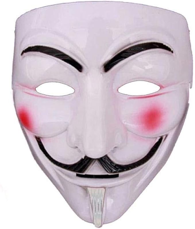 XWYWP Halloween Maske Halloween Maske Weiß Schwarz Kunststoff ...