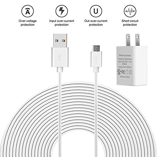 25 Ft 7 5 M Power Extension Cable With Power Adapter Compatible With 25-ft-7-5-m-power-extension-cable-with-power-adapter-compatible-with