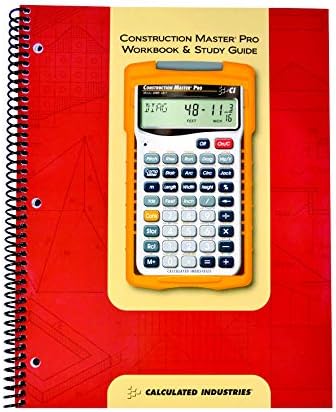 Calculated Industries 2140 Construction Master Pro Workbook and Study Guide | 4 Comprehensive ...