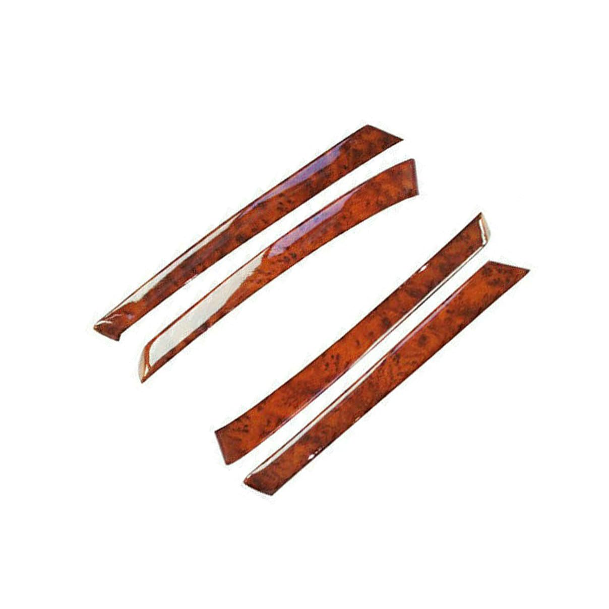 4Pcs/Set Peach Wood Grain Door Panel Strip Trim Interior Door Armrest ...