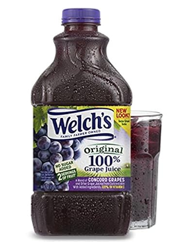 Amazon.com : Welch's 100% Purple Grape Juice, 96 oz : Grocery & Gourmet ...