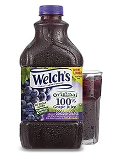 Amazon.com : Welch's 100% Purple Grape Juice, 96 oz : Grocery & Gourmet ...