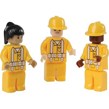 Amazon.com: Construction Worker Lego Minifigure #5: Toys & Games