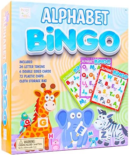 Hapinest Alphabet Bingo ABC Letter Preschool Learning Board Game for ...
