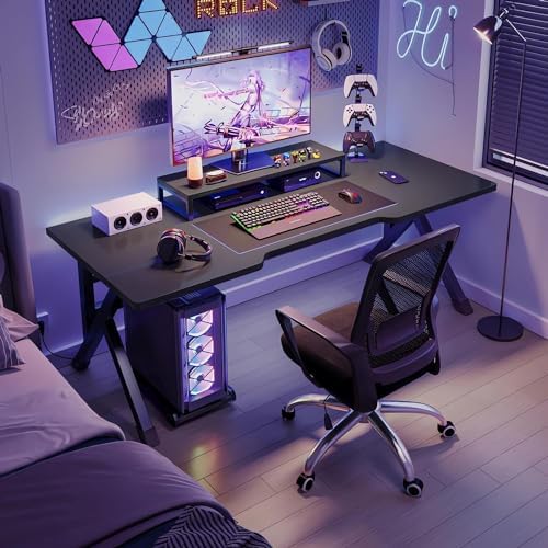 سعر HOTSUAE 120CM*60CM Gaming Desk,Carbon Fiber Surface Computer Desk,Simple Game Table for Home ...